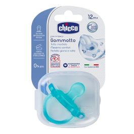 Chicco Physio Soft Gommotto Ciuccio Blu Silicone per Bambini fino a 12 Mesi