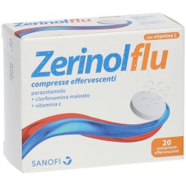 Zerinolflu Effervescente 20 Compresse - Analgesico e Antipiretico