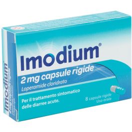 Imodium 2 mg 8 Capsule Rigide Trattamento Diarrea Acuta