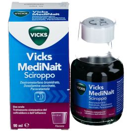 Vicks Medinait Sciroppo 90 ml - Trattamento Notturno per Raffreddore e ...