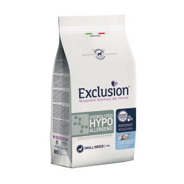 Exclusion Cane Diet Hydrolyzed Hypoallergenic Adulto Small Pesce & Amido Di Mais 2 Kg ...