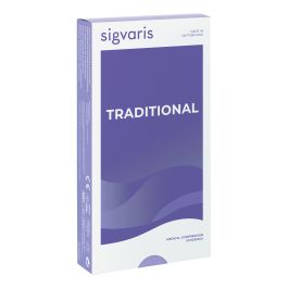 Sigvaris 504 ccl3 calza coscia traditional lunga punta aperta beige s ...